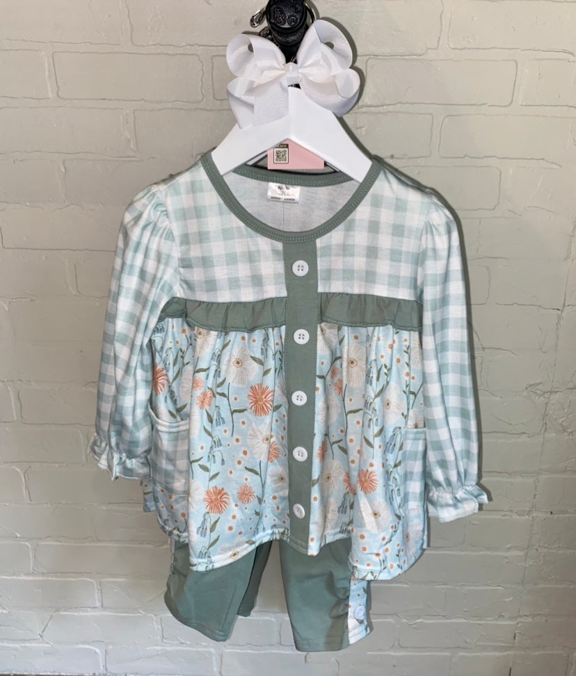 Green Floral Set – Grace & Alice