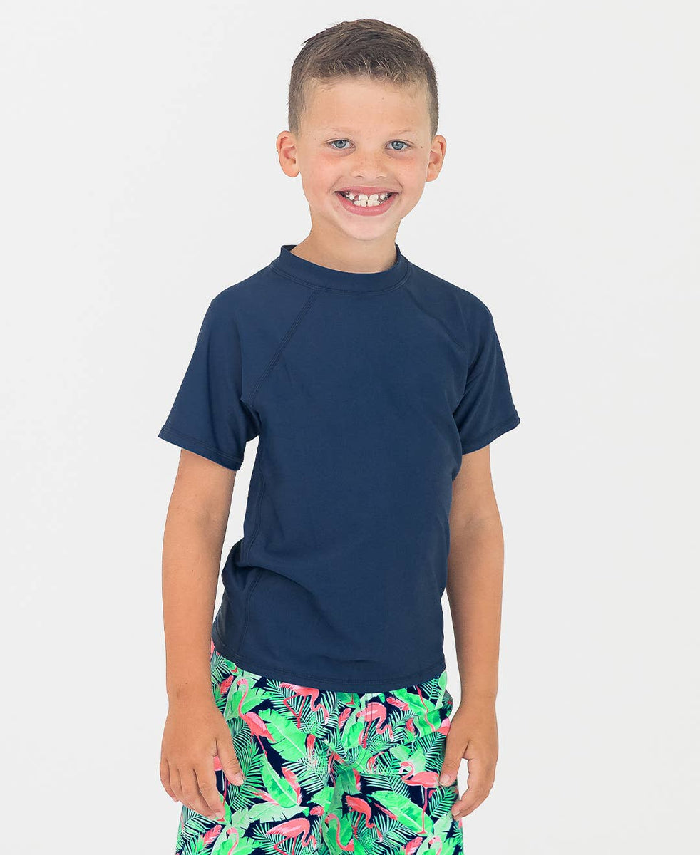 Navy Short Sleeve Rash Guard – Grace & Alice